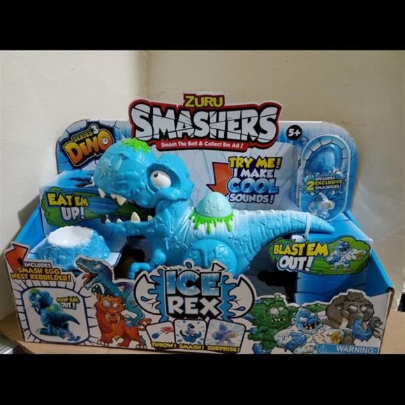 smasher dino | Toys | Smashers Dino Ice Age Ice Rex Playset Series3 ...